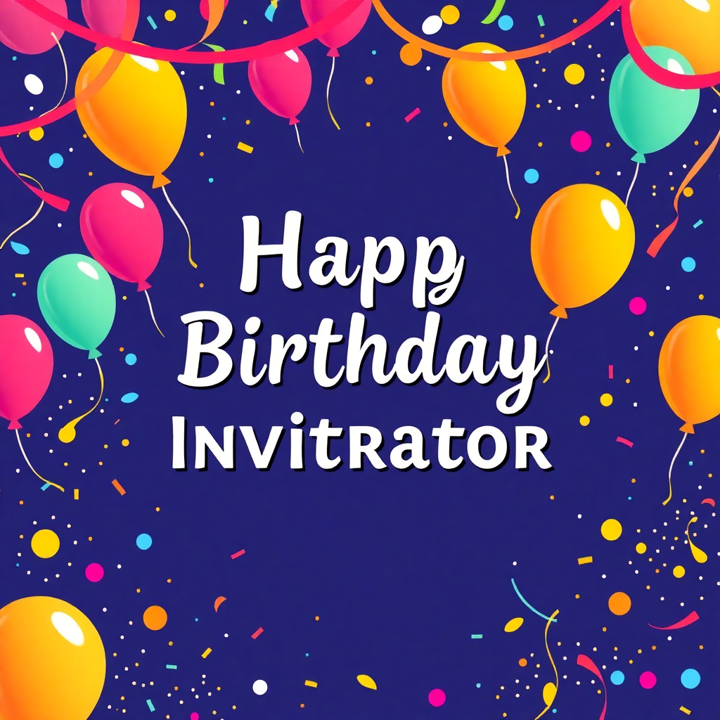 Ai Birthday Invitation Card Generator - Brat Generator