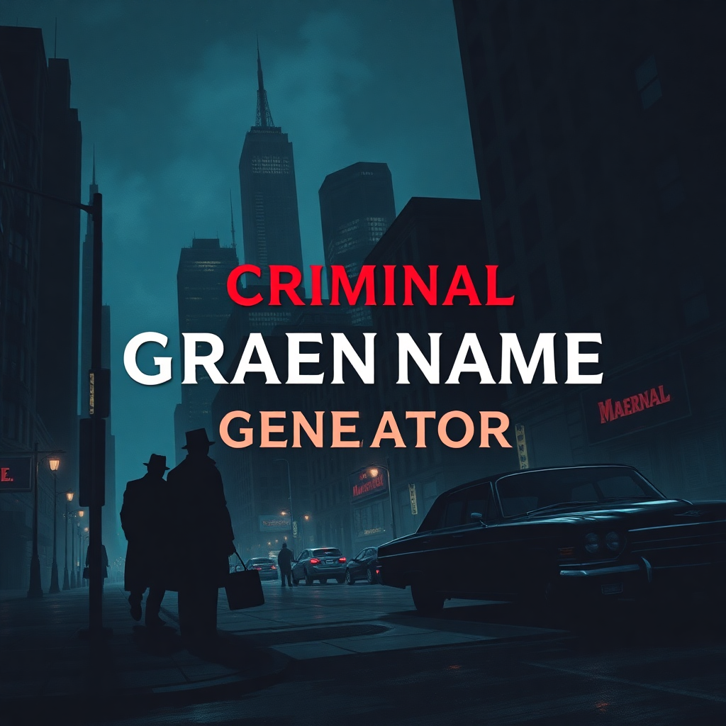 Criminal Organization Name Generator - Brat Generator