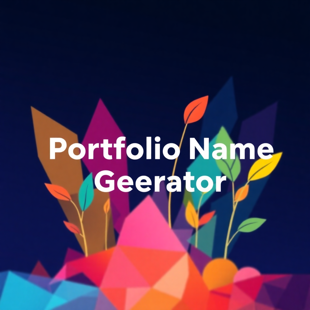 Portfolio Name Generator - Brat Generator