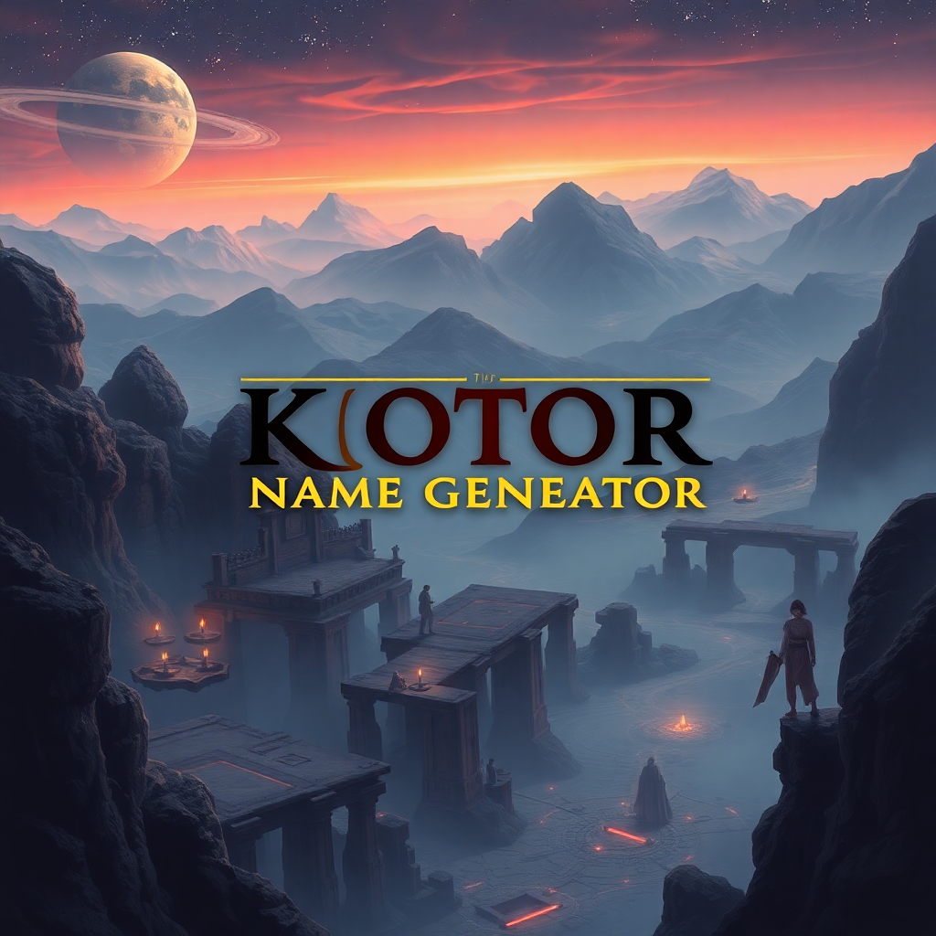 Kotor Name Generator - Brat Generator
