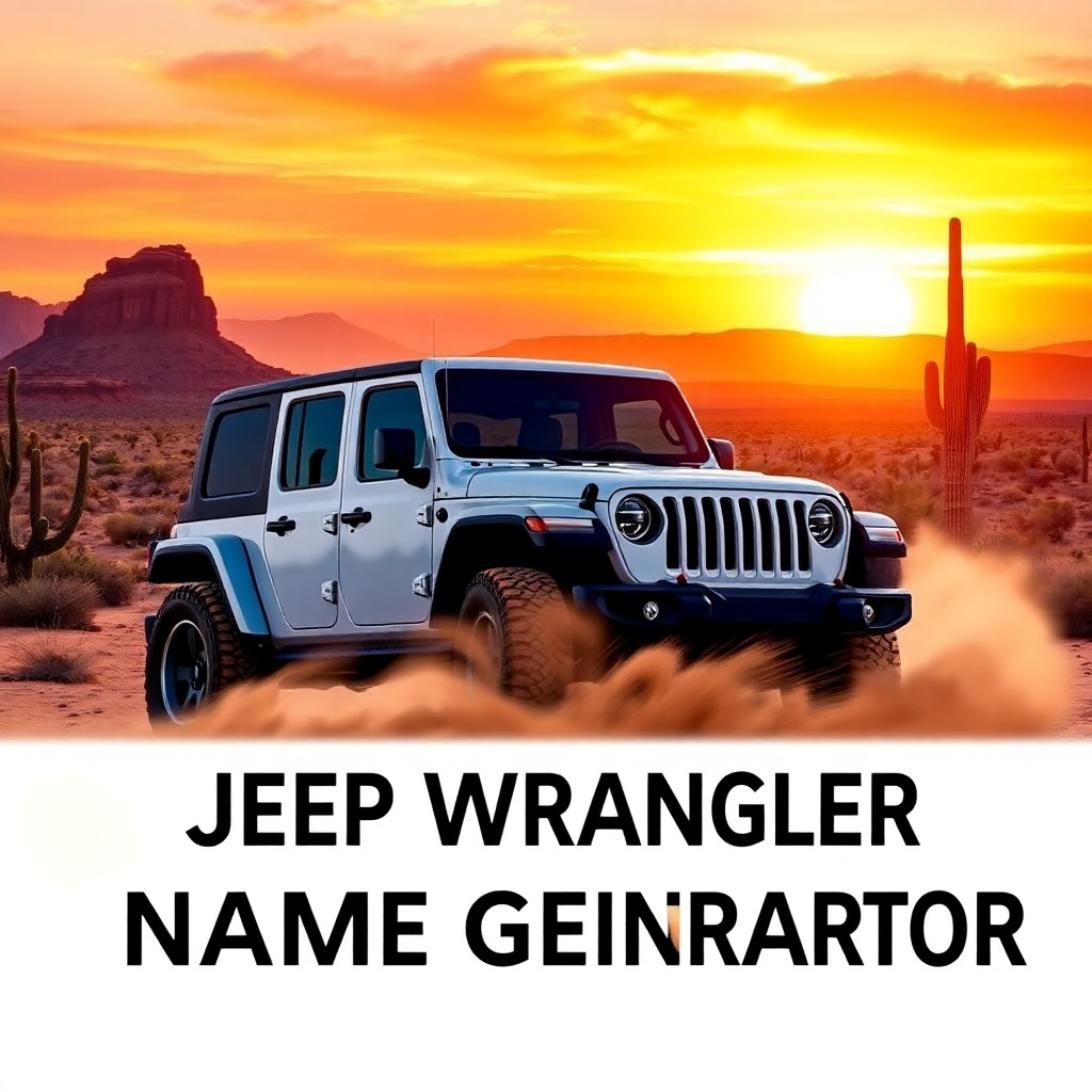 Jeep Wrangler Name Generator - Brat Generator