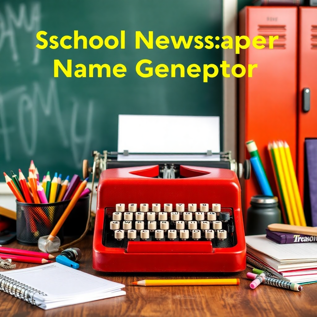 School Newspaper Name Generator - Brat Generator