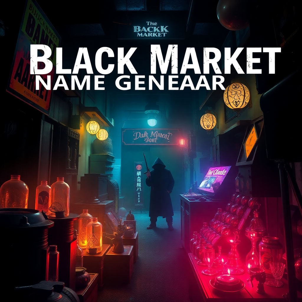 Black Market Name Generator - Brat Generator